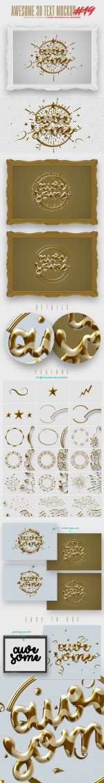 20 Best 3D Text Mockup Templates. Awesome Bundle - $19 – MasterBundles