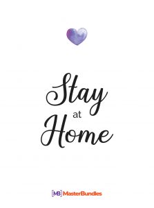 5 Free "Stay at Home" Postcards Bundle – MasterBundles