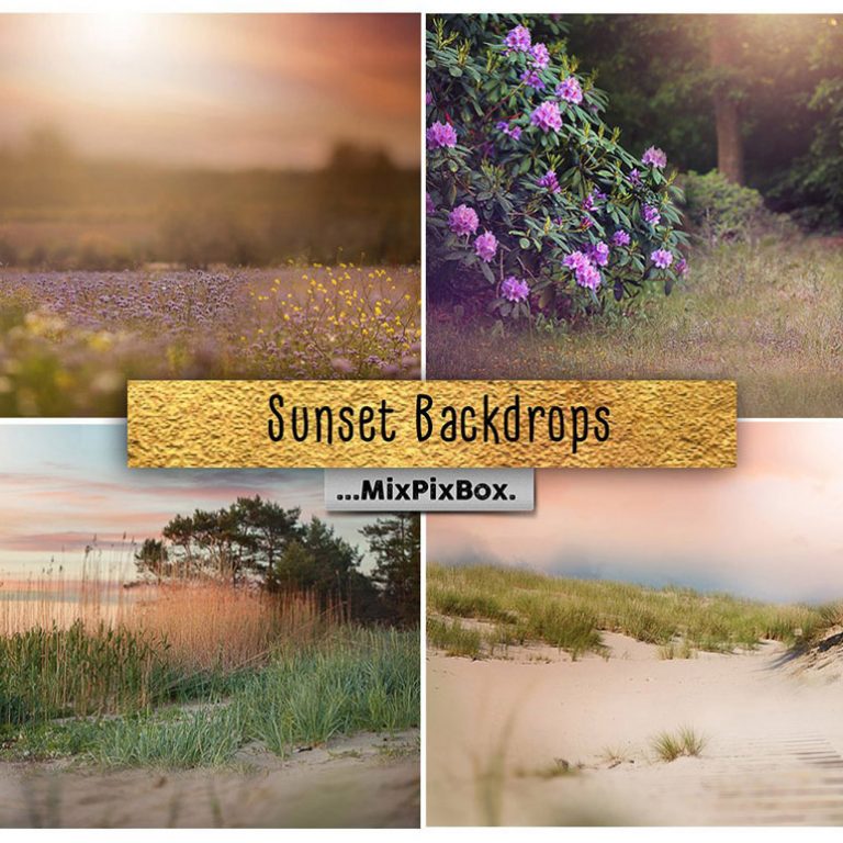 Sunset Backdrops: High Resolution, 300 DPI – MasterBundles