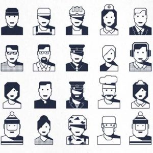 64 People Icon Transparent Avatar Bundle 2021 | MasterBundles