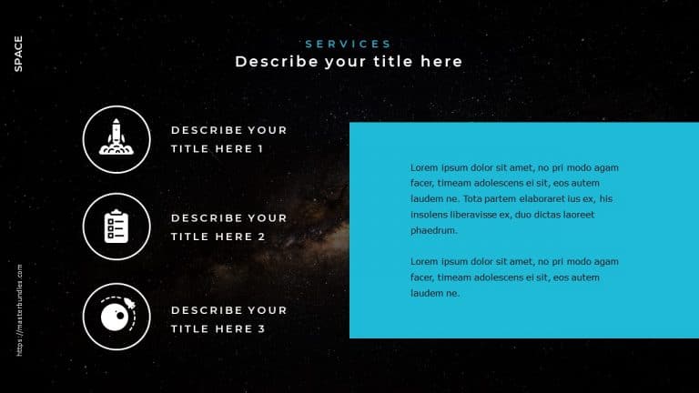 Space Powerpoint Template | Google Slides Space Theme. Best 50 Slides ...