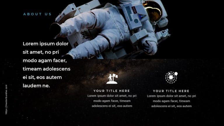 Space Powerpoint Template | Google Slides Space Theme. Best 50 Slides ...