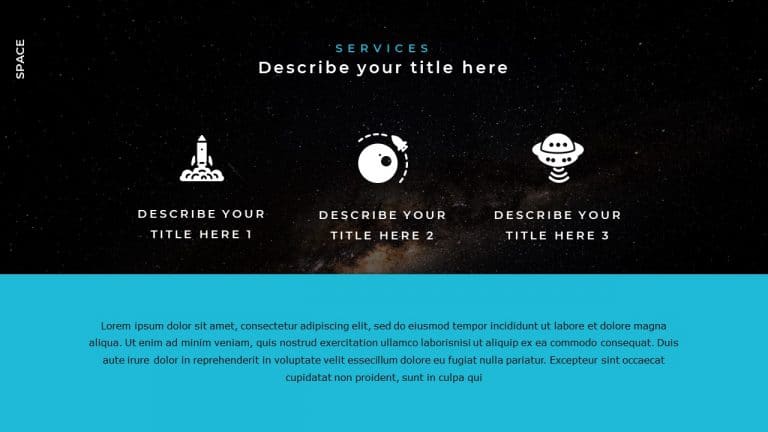 Space Powerpoint Template | Google Slides Space Theme. Best 50 Slides ...