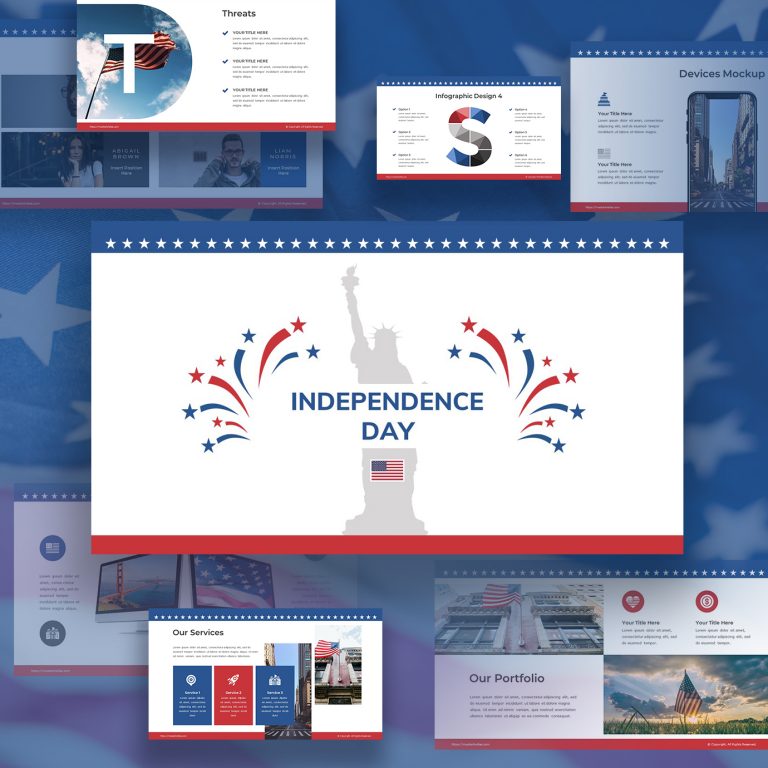 Independence PowerPoint Template. Best 50 Unique Slides in 2022 ...