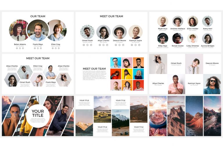 Photo Presentations: 70 Photo Slides JPG, KEY, PDF – MasterBundles