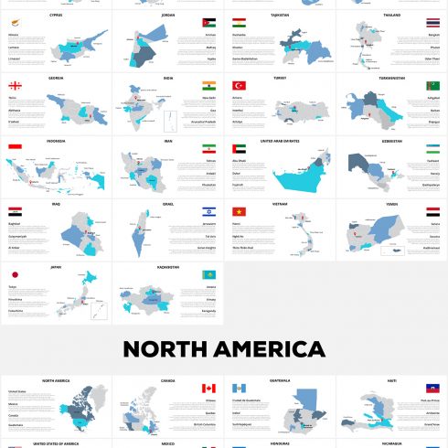 130 Animated Maps 2021: Map Infographics & Powerpoint Elements AI, PSD ...