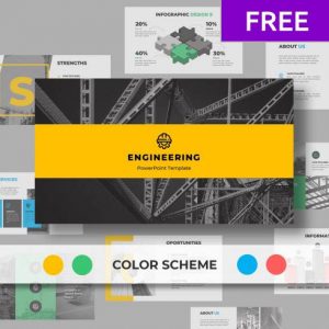 Free Engineering Powerpoint Template | Engineering PPT Template