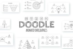 Doodle Presentation: 30 Infographics & Slides AI, PSD, EPS, KEY, PDF ...
