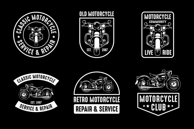 Vintage Motorcycle Logos & Badges 2021 – MasterBundles
