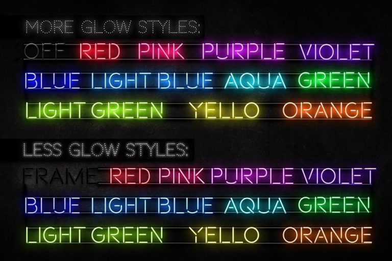 Neon Blue Text Unturned Layer Styles – MasterBundles