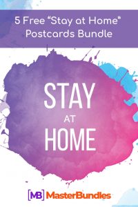 5 Free "Stay at Home" Postcards Bundle – MasterBundles