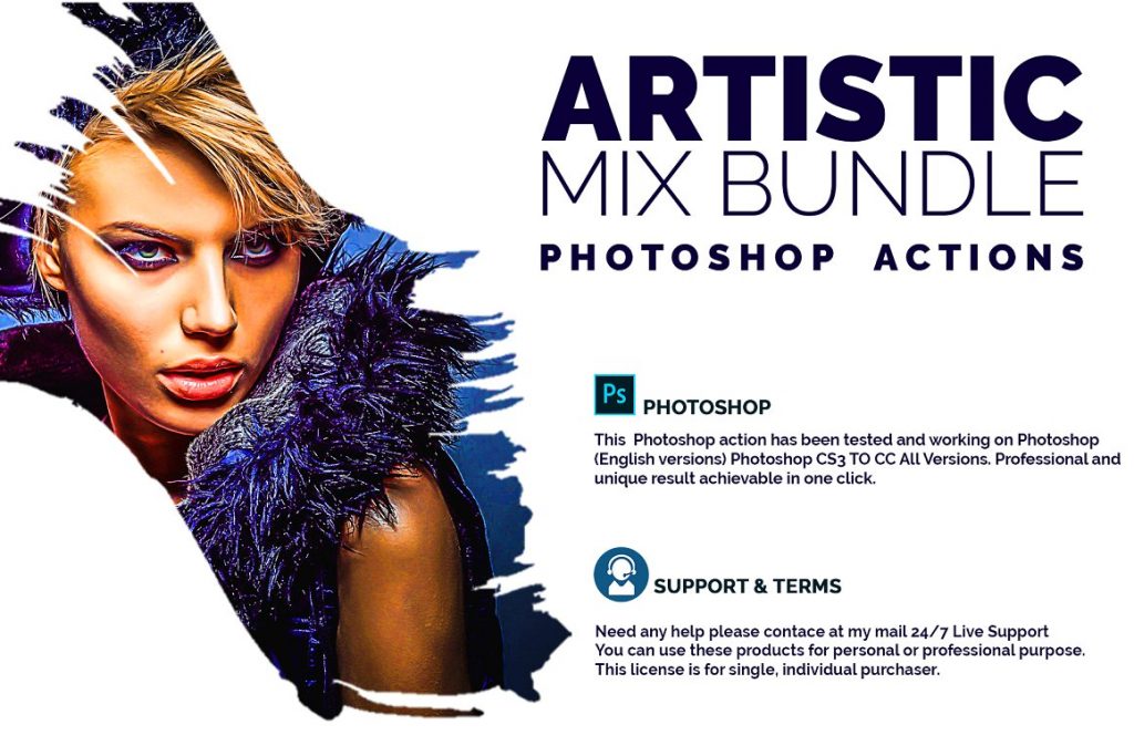 Artistic Mix Bundle Photoshop Action – MasterBundles