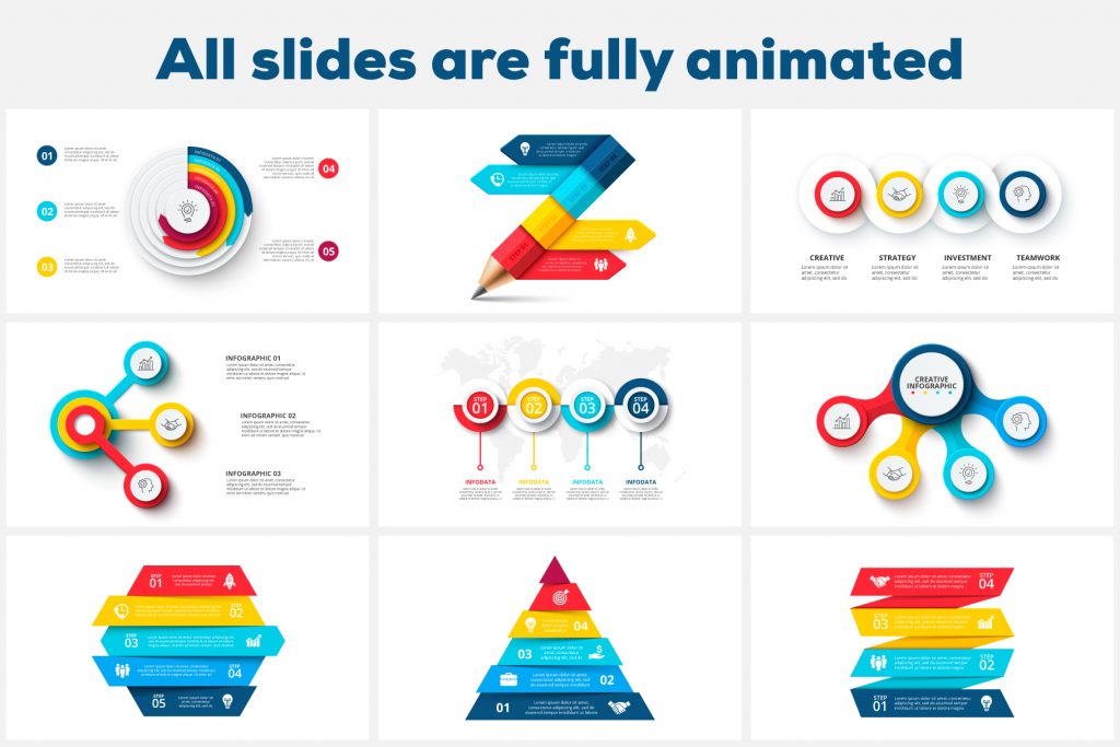 80 Cool Animated Infographics Presentations – MasterBundles
