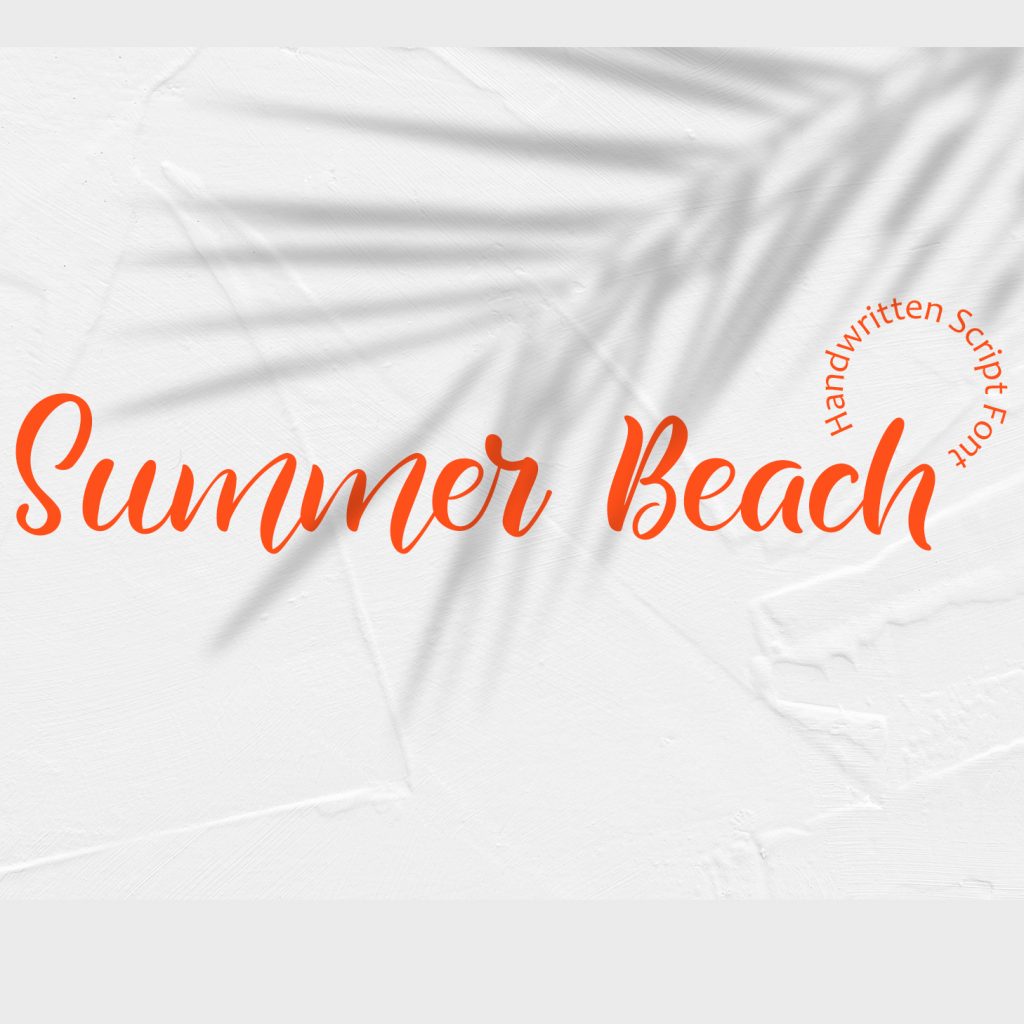 Summer Handwritting Beach Resort Font – MasterBundles