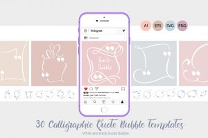 Instagram Quote Cards Template AI, EPS, SVG, PNG