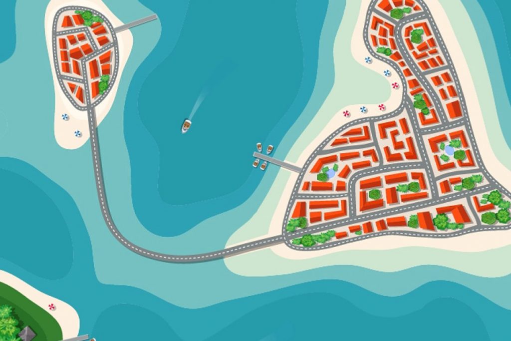 Map Clipart: a Set of Vector Maps Top View – MasterBundles