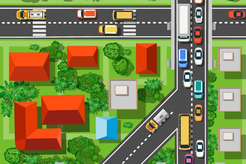 Map Clipart: a Set of Vector Maps Top View – MasterBundles