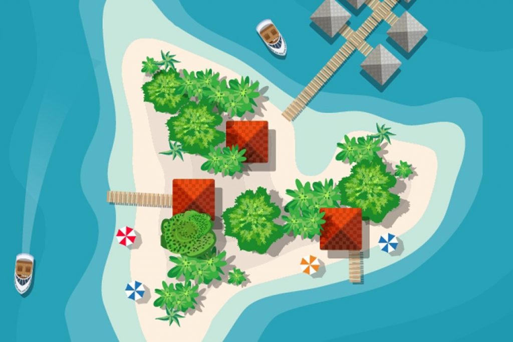 Map Clipart: a Set of Vector Maps Top View – MasterBundles