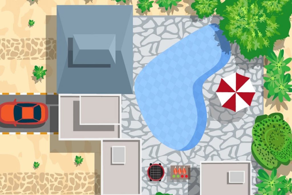 Map Clipart: a Set of Vector Maps Top View – MasterBundles