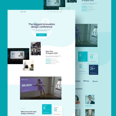 Free Wordpress Event Landing Page - Invision – MasterBundles