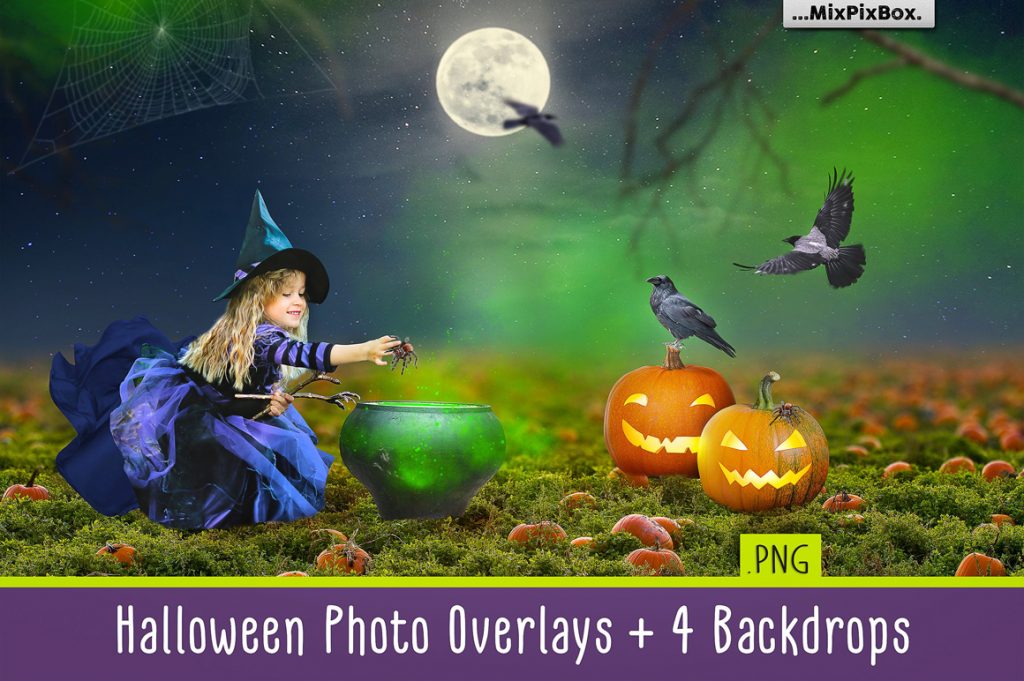55 Halloween Overlays PNG – MasterBundles