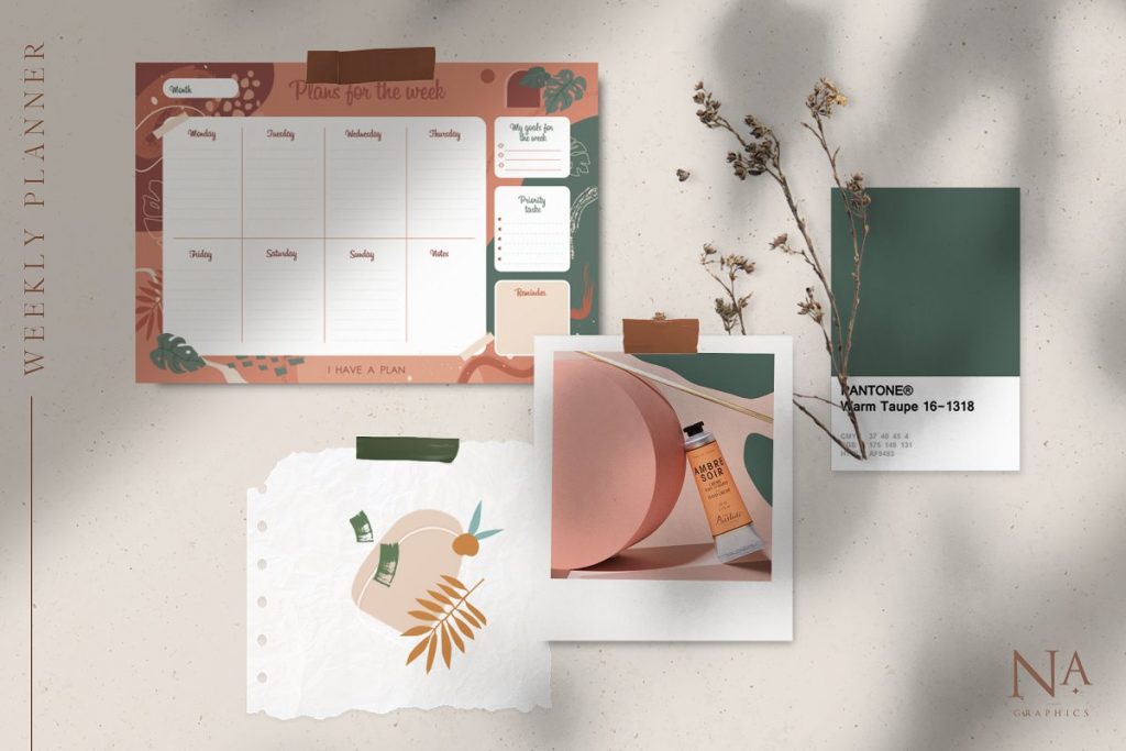 Modernistic Weekly Planner Printable – MasterBundles