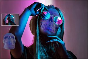 Skull PNG: Skull Textured Effect – MasterBundles