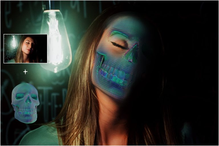 Skull PNG: Skull Textured Effect – MasterBundles