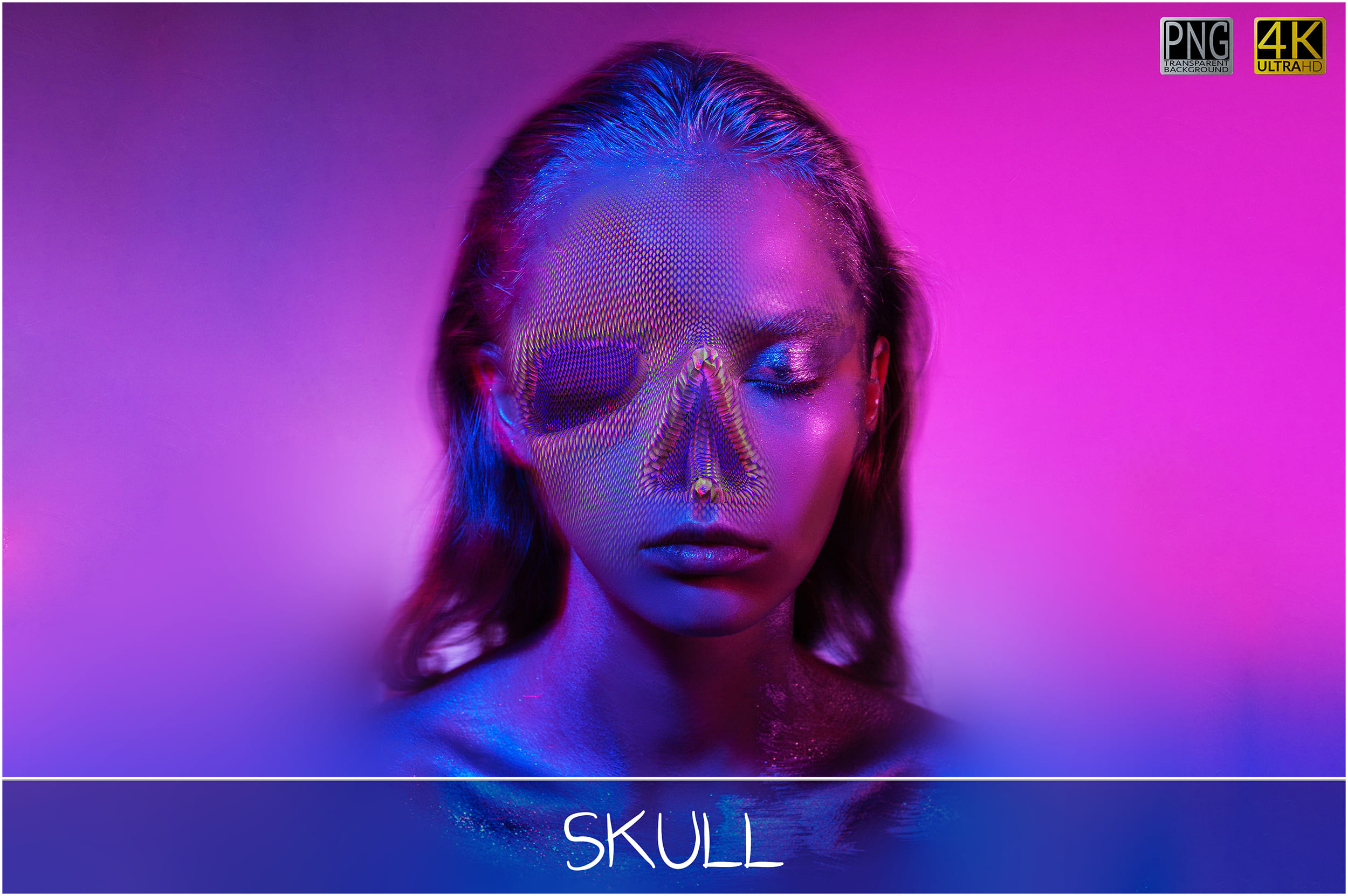 Skull PNG: Skull Textured Effect – MasterBundles