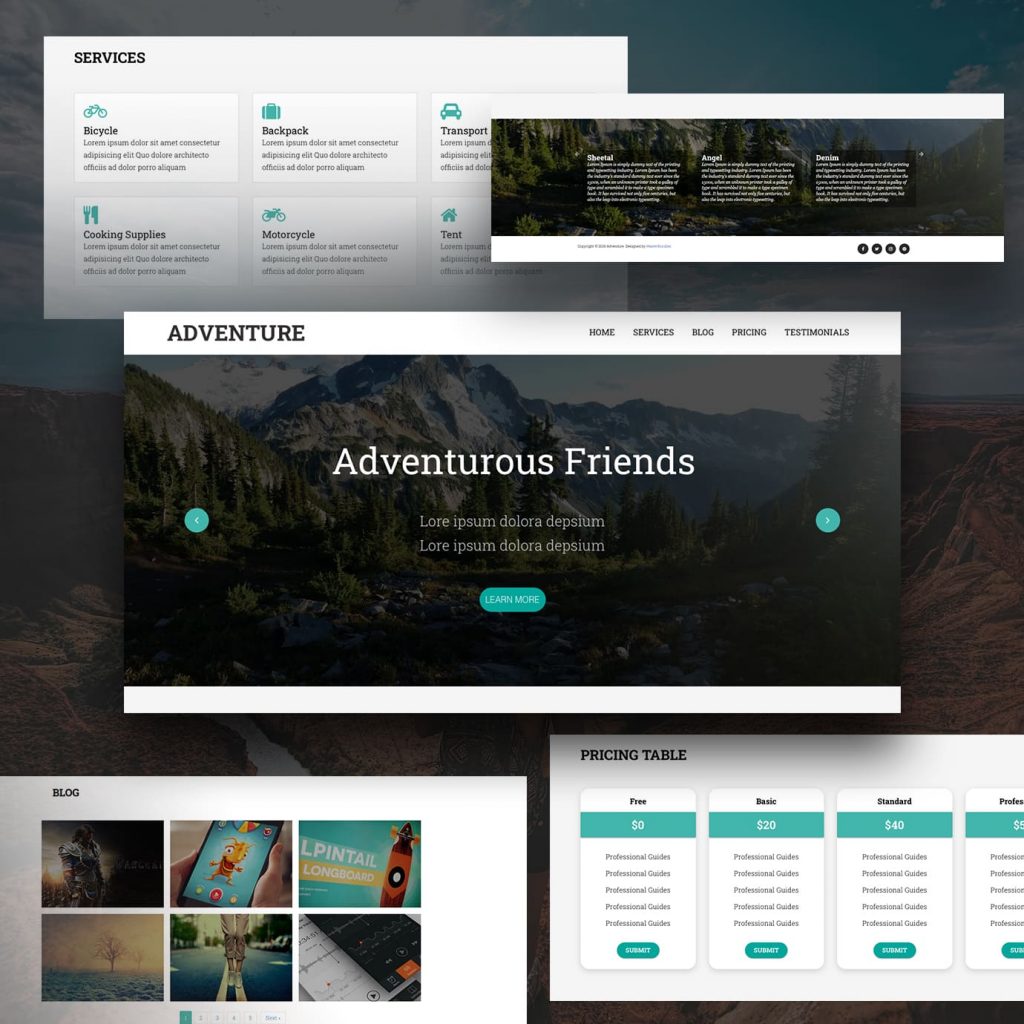 Simple Blogger Template: Free Travel BlogSpotTheme Adventure ...