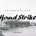 Handwritten Brush Font "Rough Sketch - Fonts Duo" | Master Bundles