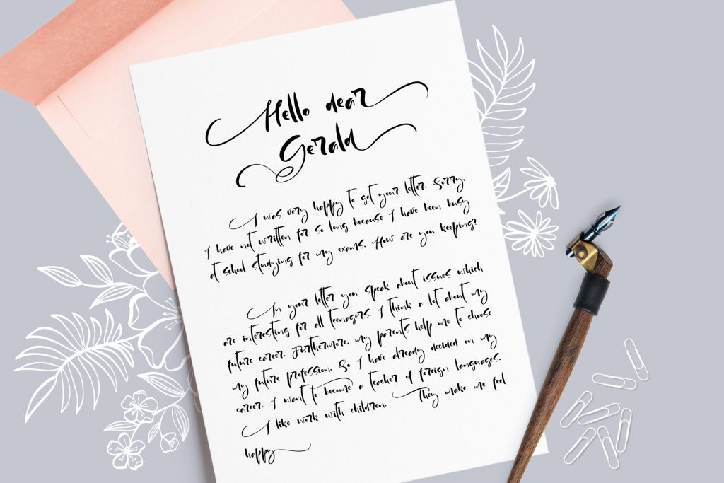 Modern Handwritten Calligraphy Font – MasterBundles