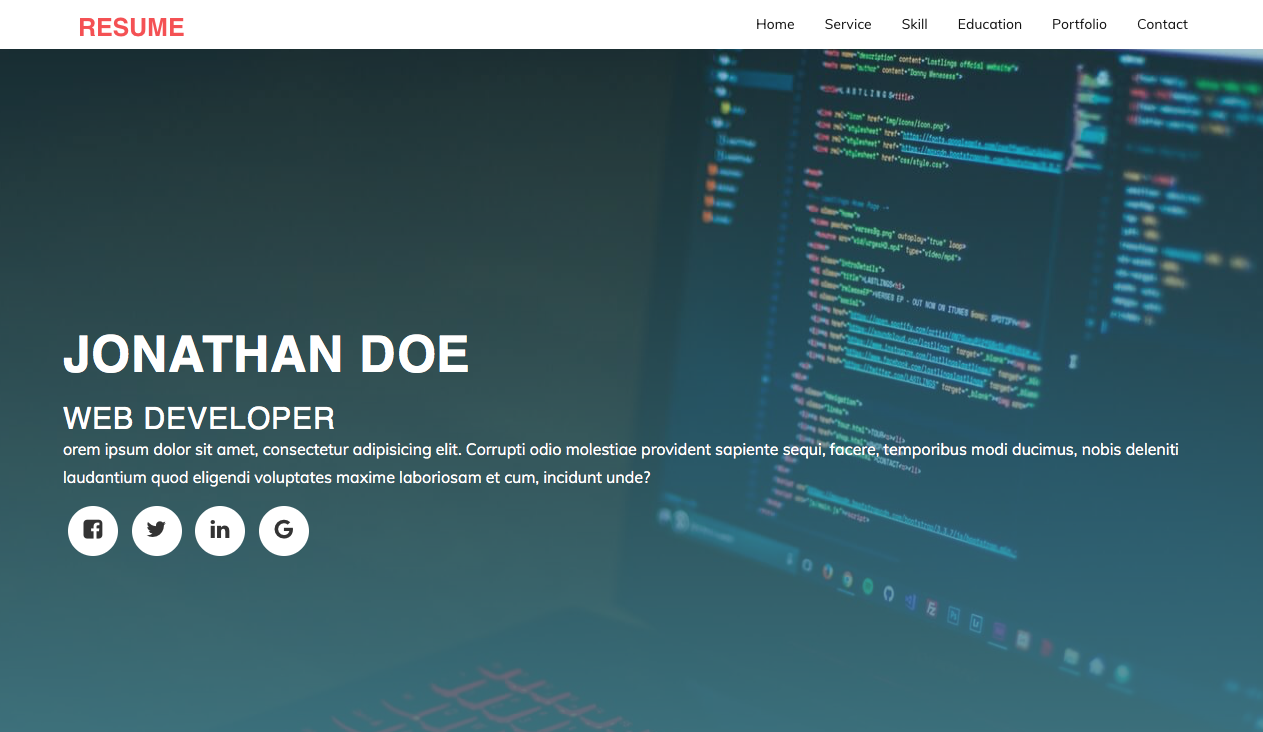 Free Blogger Resume Template – MasterBundles