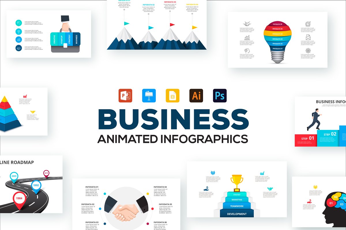 30 Animated Business Analyst Infographics - Master Bundles