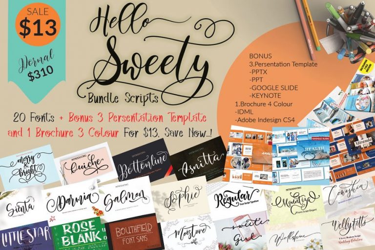 Funky Font Bundle: 18 Amazing Modern Calligraphy Fonts – MasterBundles