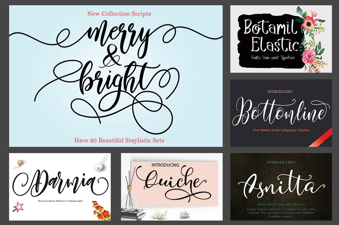 Funky Font Bundle: 18 Amazing Modern Calligraphy Fonts – MasterBundles