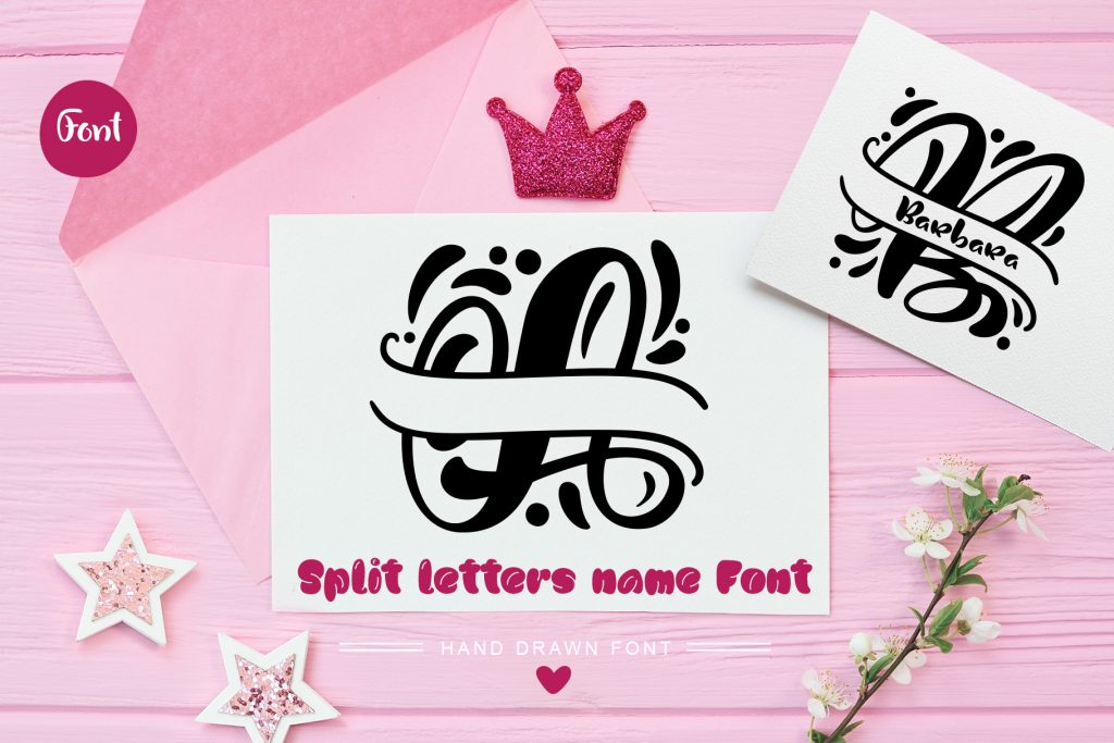 Split Letter Monogram Font – MasterBundles
