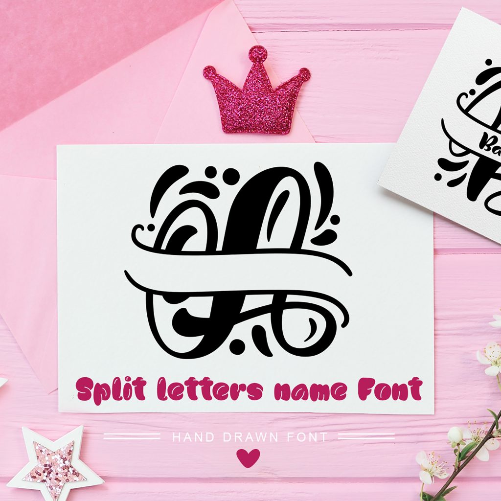 Split Letter Monogram Font – MasterBundles