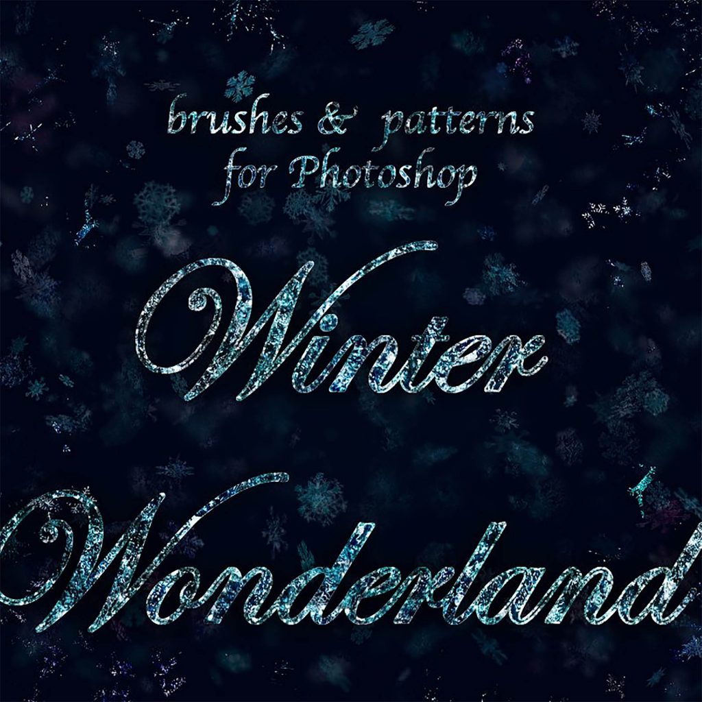 Winter Wonderland: Patterns & Snow Brushes Photoshop – MasterBundles