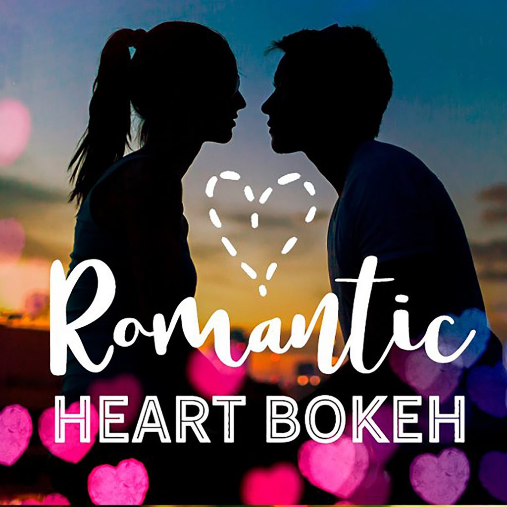 52 Heart Overlays: Romantic Heart Bokeh Photo Overlays – MasterBundles