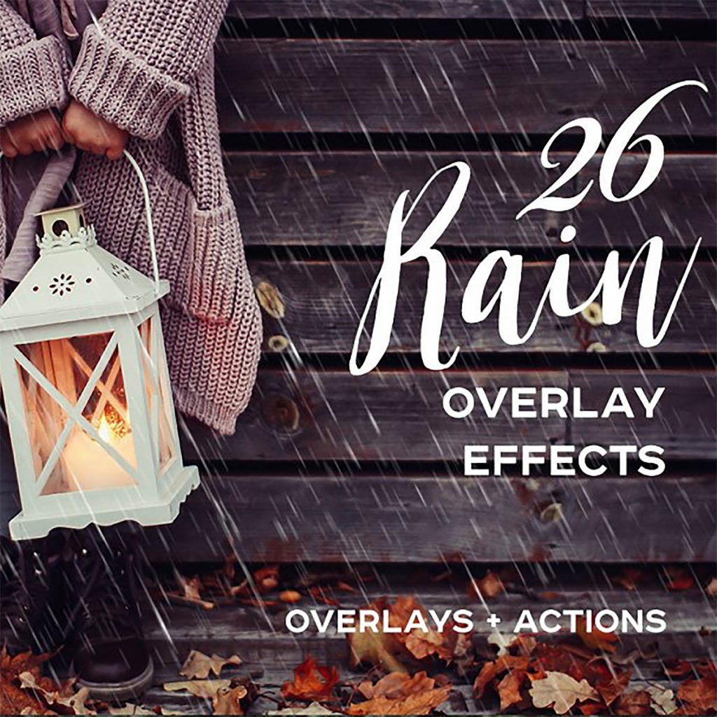 Rain Overlay: 30 Rain Overlays for Photoshop - $9 – MasterBundles