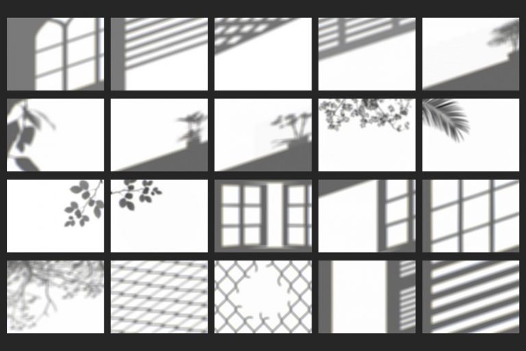 62 Organic Shadow Overlays for Photoshop – MasterBundles