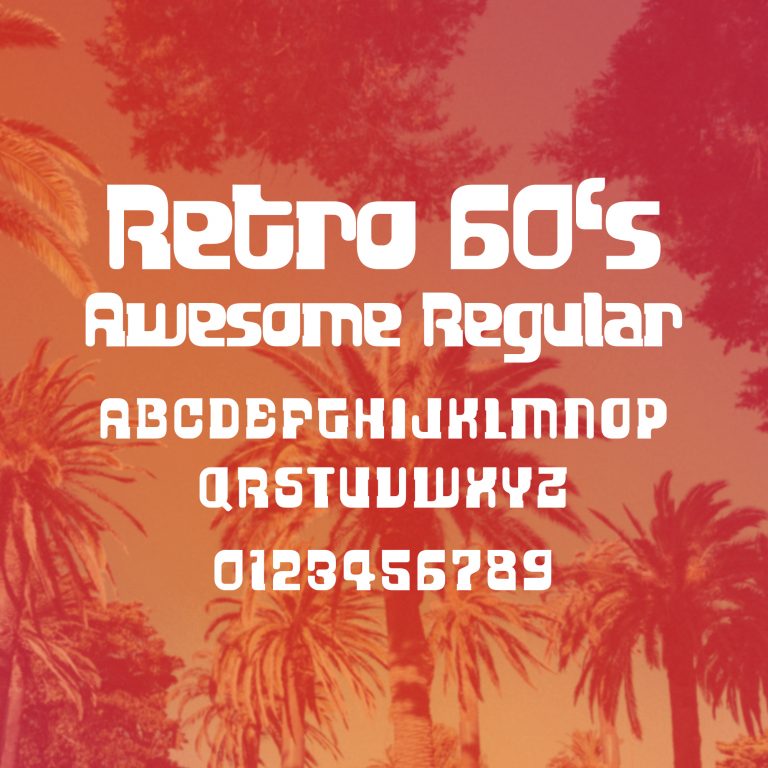 60's Retro Font | Free for Personal Use | Master Bundles