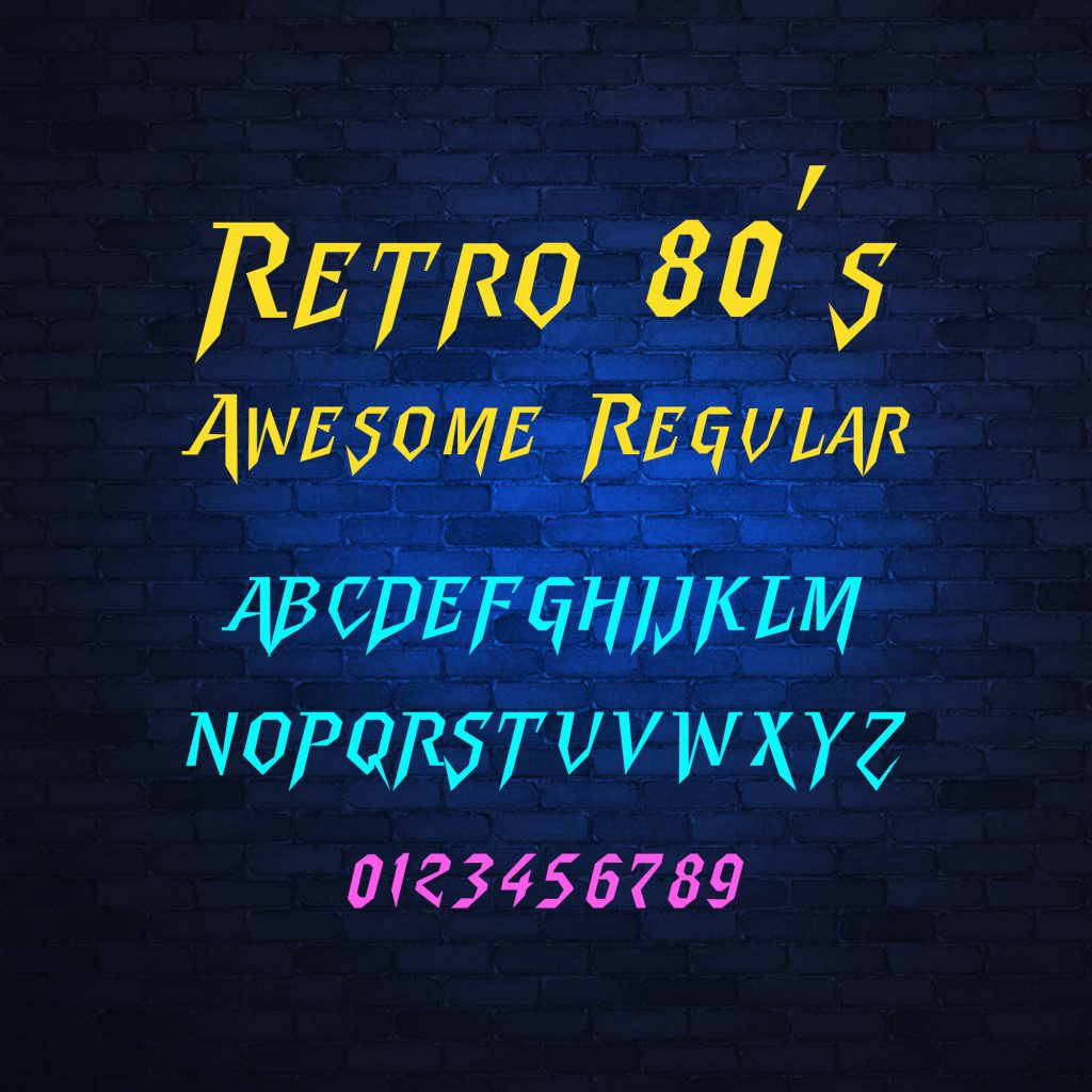 80's Retro Font | Free for Personal Use – MasterBundles