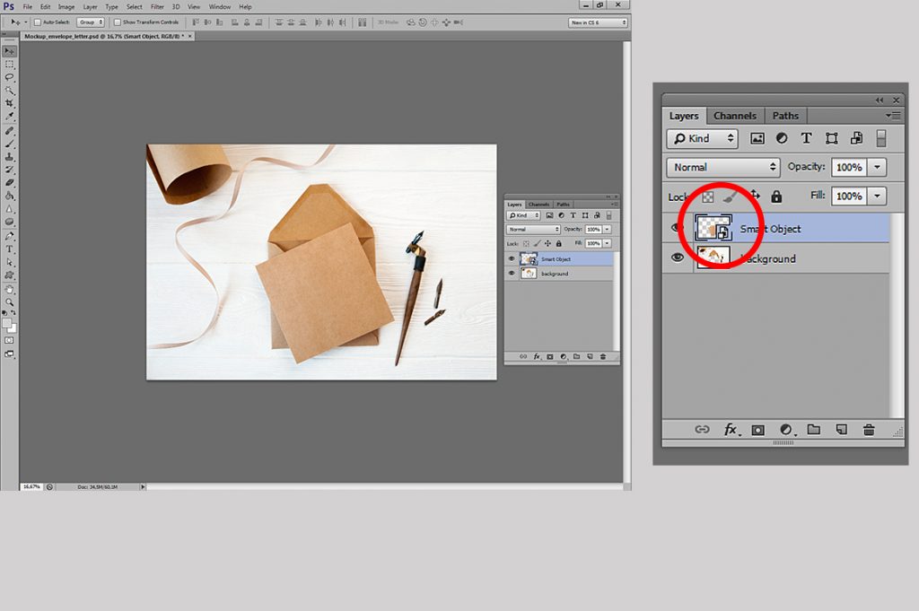 Letter Mockup: Envelope Letter Mock Up – MasterBundles