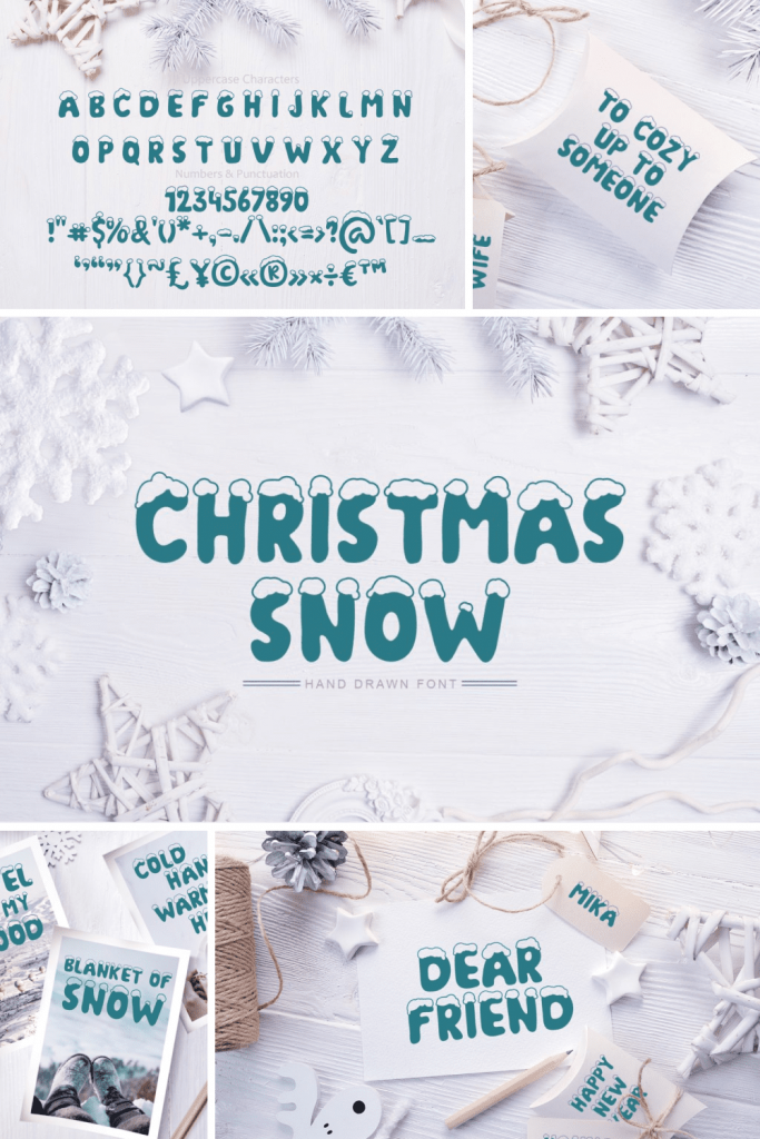 Christmas Snow Hand Drawn Font - $9 – MasterBundles