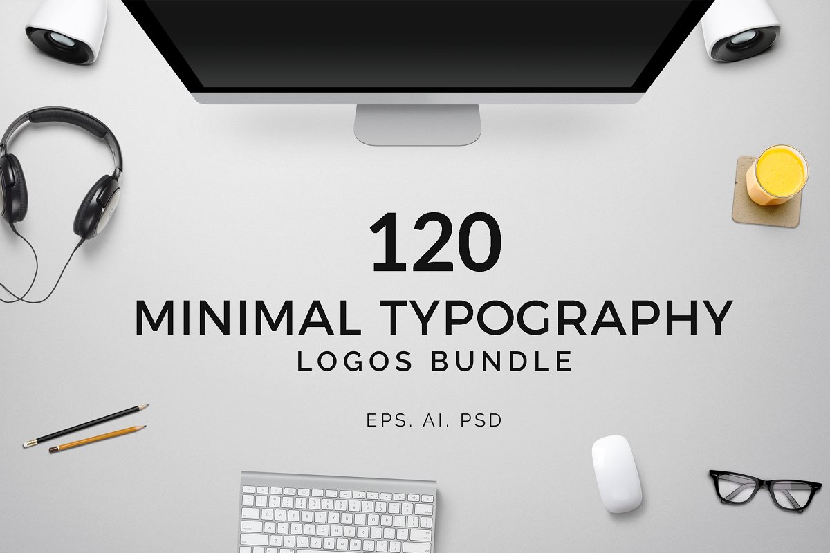 120 Minimal Branding Logo Pack – MasterBundles