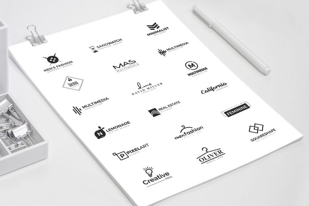 120 Minimal Branding Logo Pack – MasterBundles