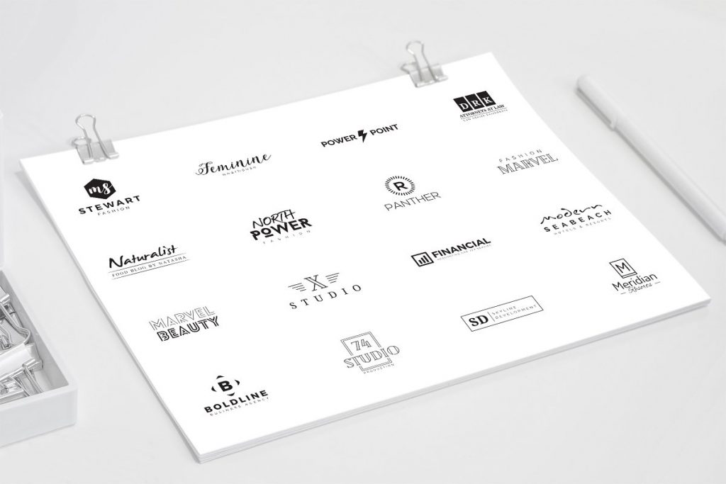 120 Minimal Branding Logo Pack – MasterBundles