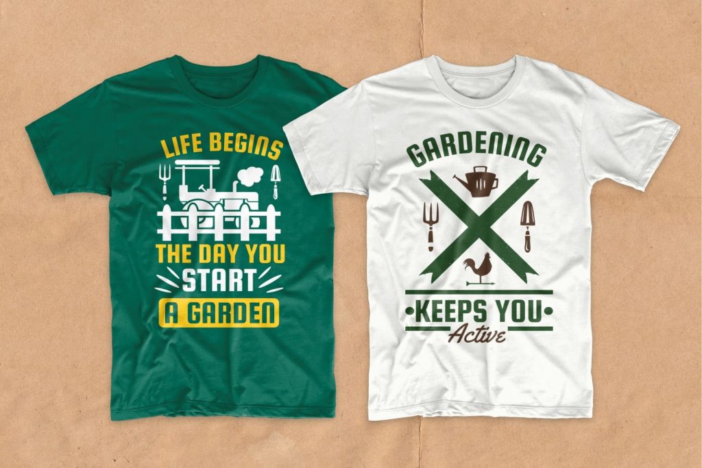 👚 Gardening T-shirt Designs Bundle